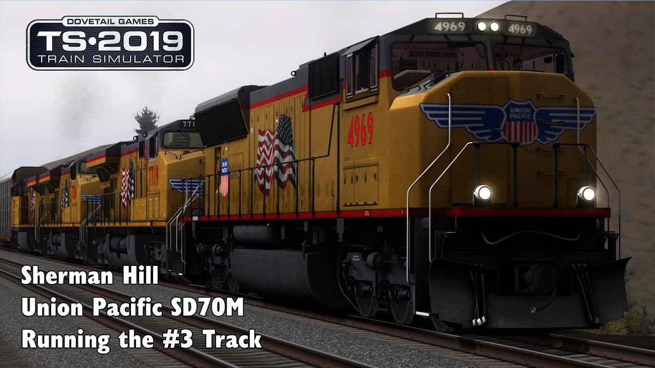 Train Simulator 2019: Sherman Hill - Union Pacific SD70M - Running the ...