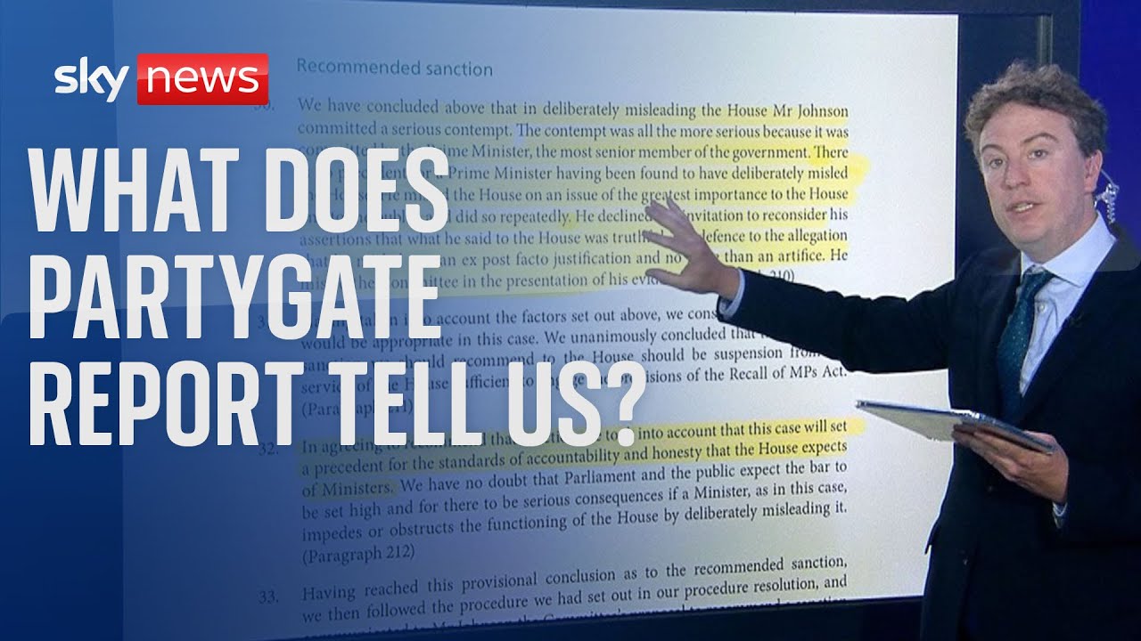 Partygate: What does the report tell us? - YouTube