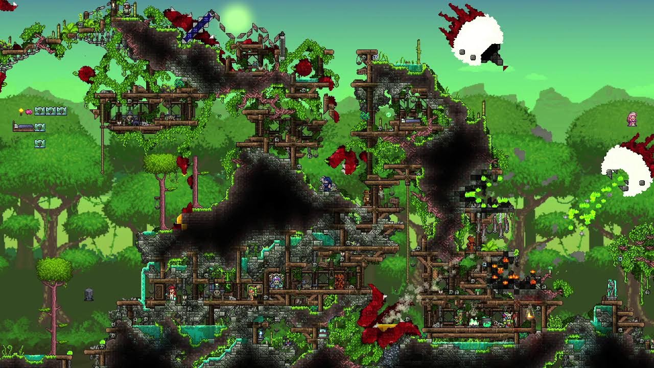 [테라리아] 건축 / 정글 파일런 | Terraria Jungle pylon building - YouTube