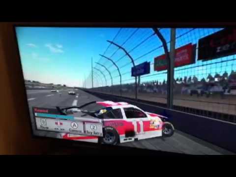 WII NASCAR crash - YouTube