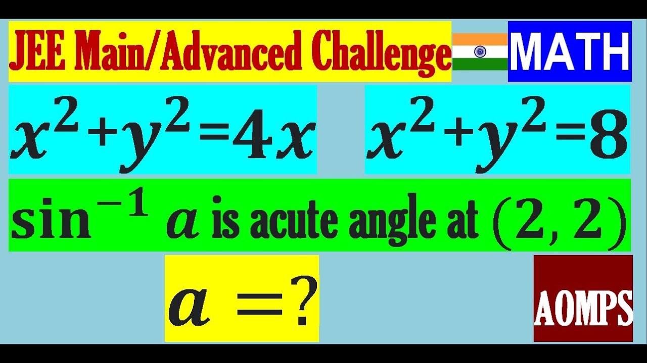 JEE Main - JEE Advanced - Practice Question and Solution - Math to ...
