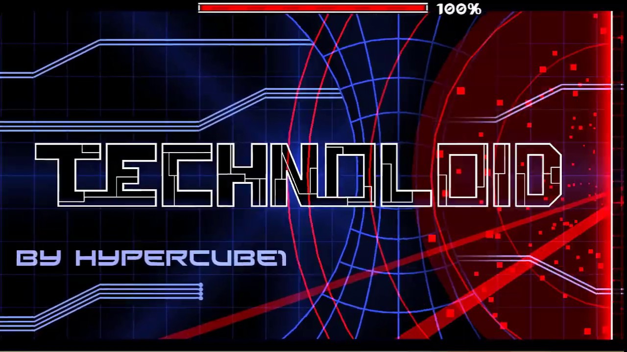 Geometry dash || Technoloid By hypercube1 | the best level ever - YouTube