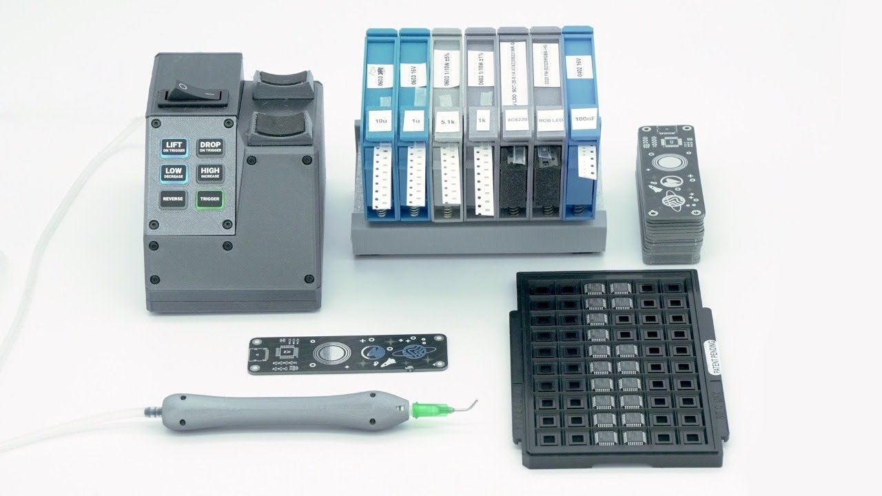 Pixel Pump Pick and Place Demo - Assembling 15 PCBs by Hand - YouTube