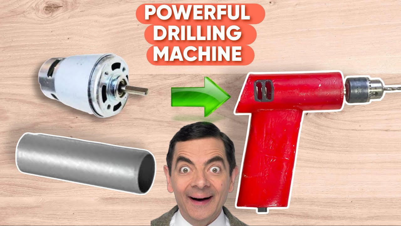 HOW TO MAKE DRILL MACHINE AT HOME || HOW TO MAKE DRILLING MACHINE USING ...