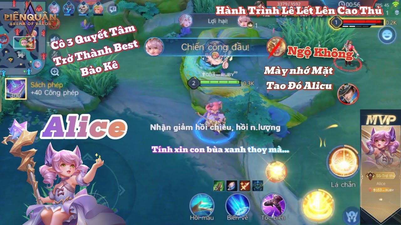 Alice Lên Phép Bá Đạo , Bảo Kê Chất Lừ Khiến Ngộ Không Ghim Tới Cuối ...
