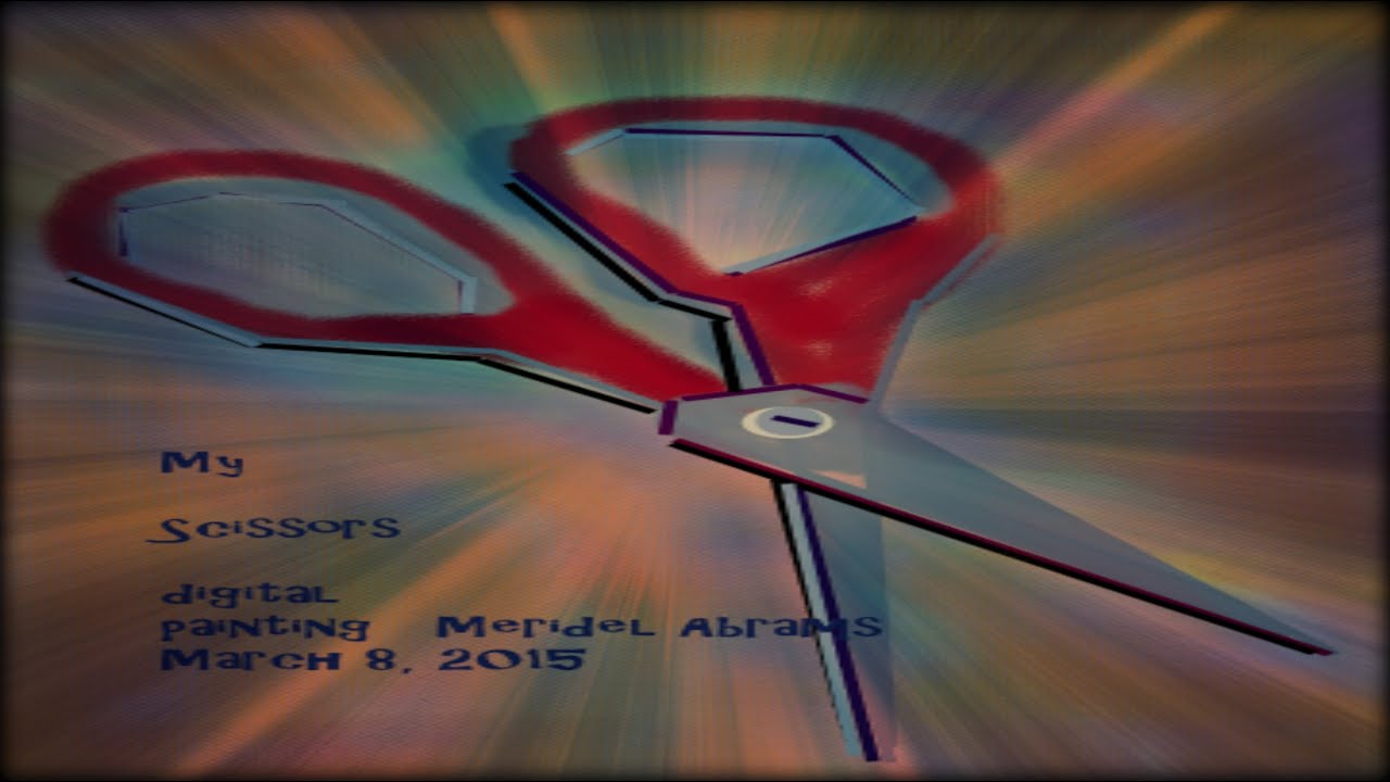 Scissors, Digital Painting - YouTube