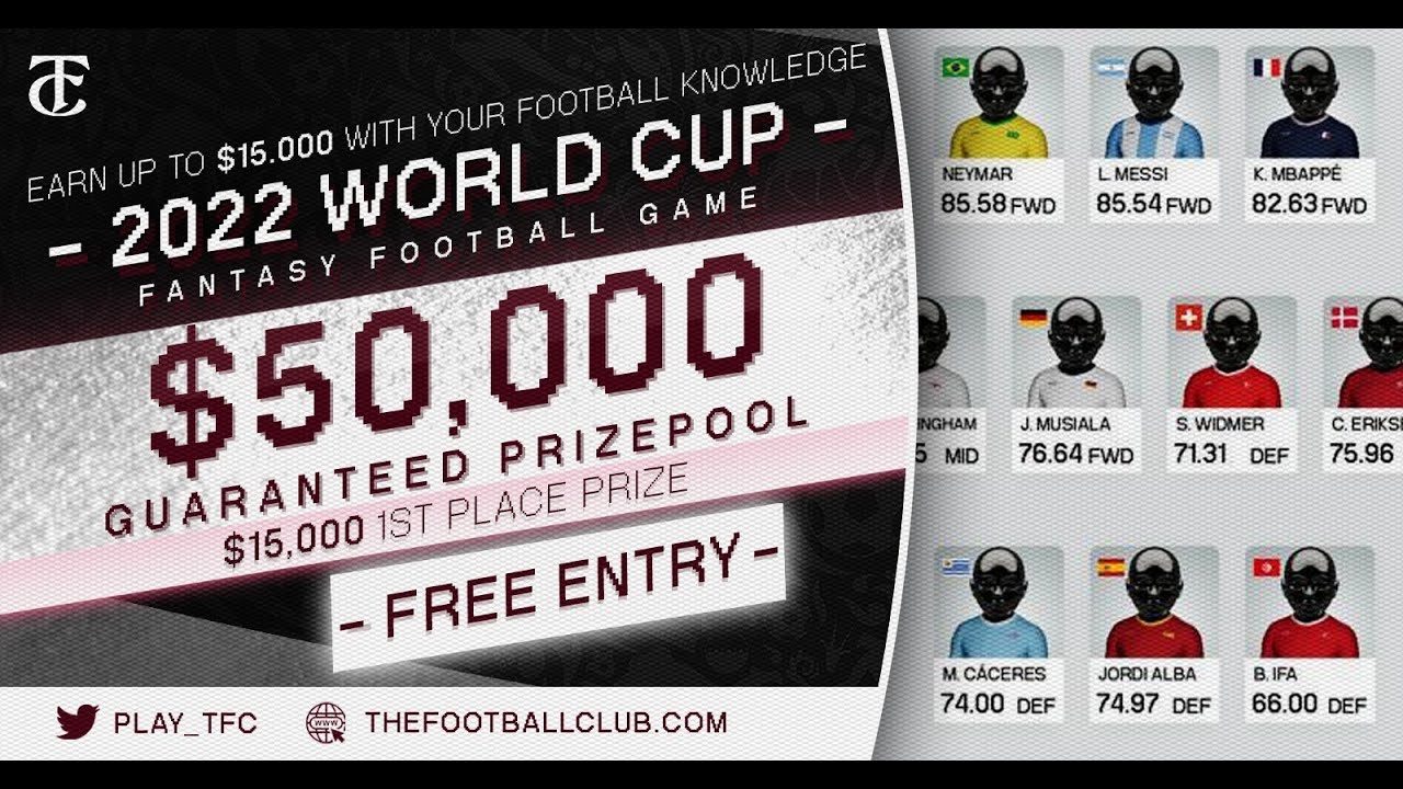 World Cup Fantasy Football with a free-to-play, $50,000 prize pool ...