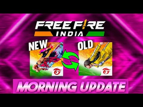 MORNING UPDATE + FREE FIRE INDIA LOGO CHANGE 😯 - YouTube