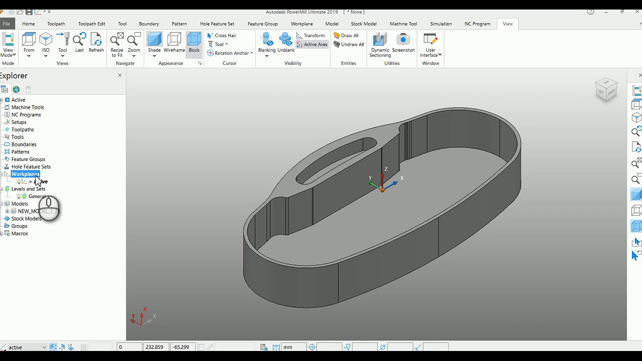 Autodesk PowerMill - Graphic User Interface - Tutorial 1 - Tamil - YouTube
