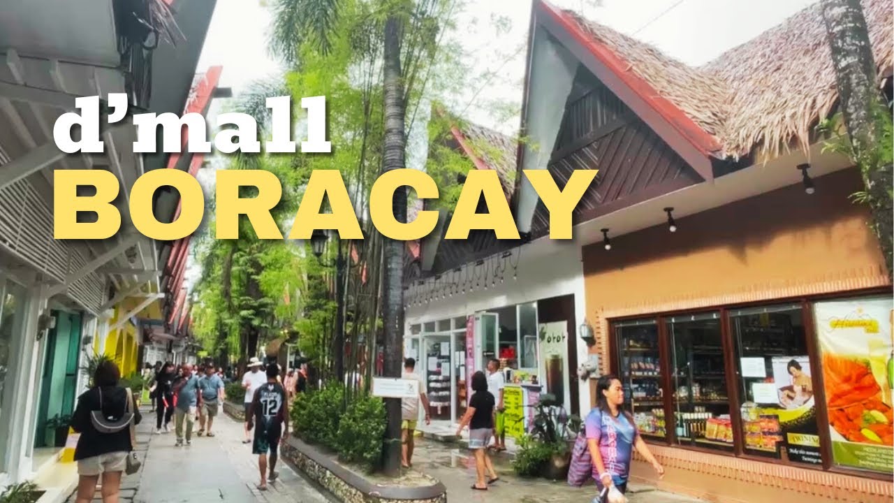 d’mall BORACAY | Day and Night walk | HD | Aklan, Philippines - YouTube