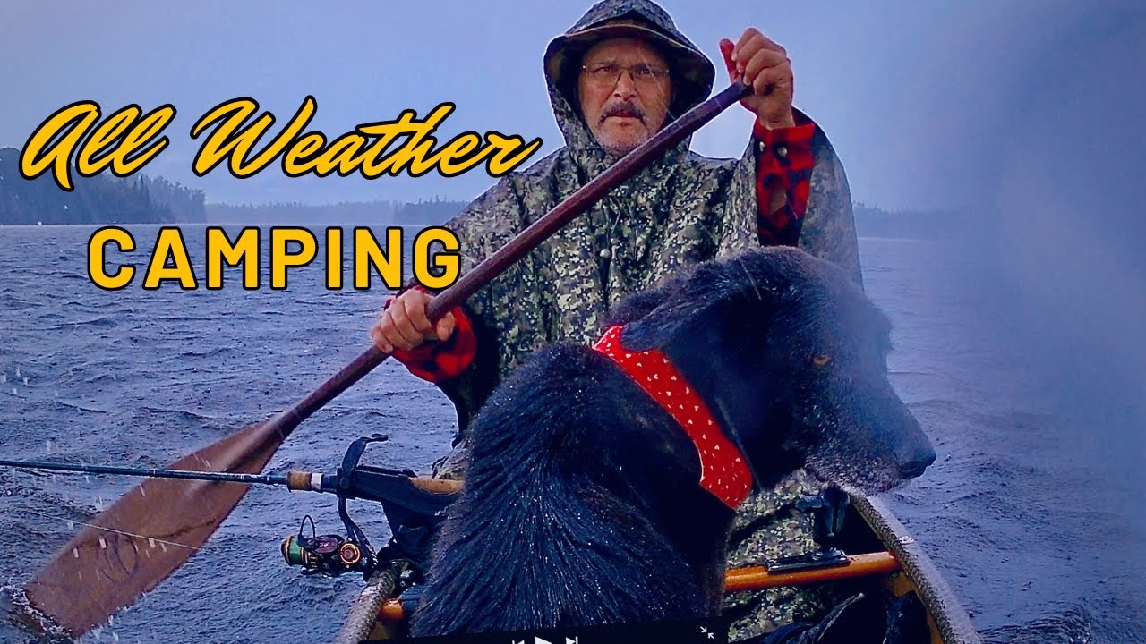 Bad Weather Good Weather Camping--Steak/Walleye/Crown Land - YouTube