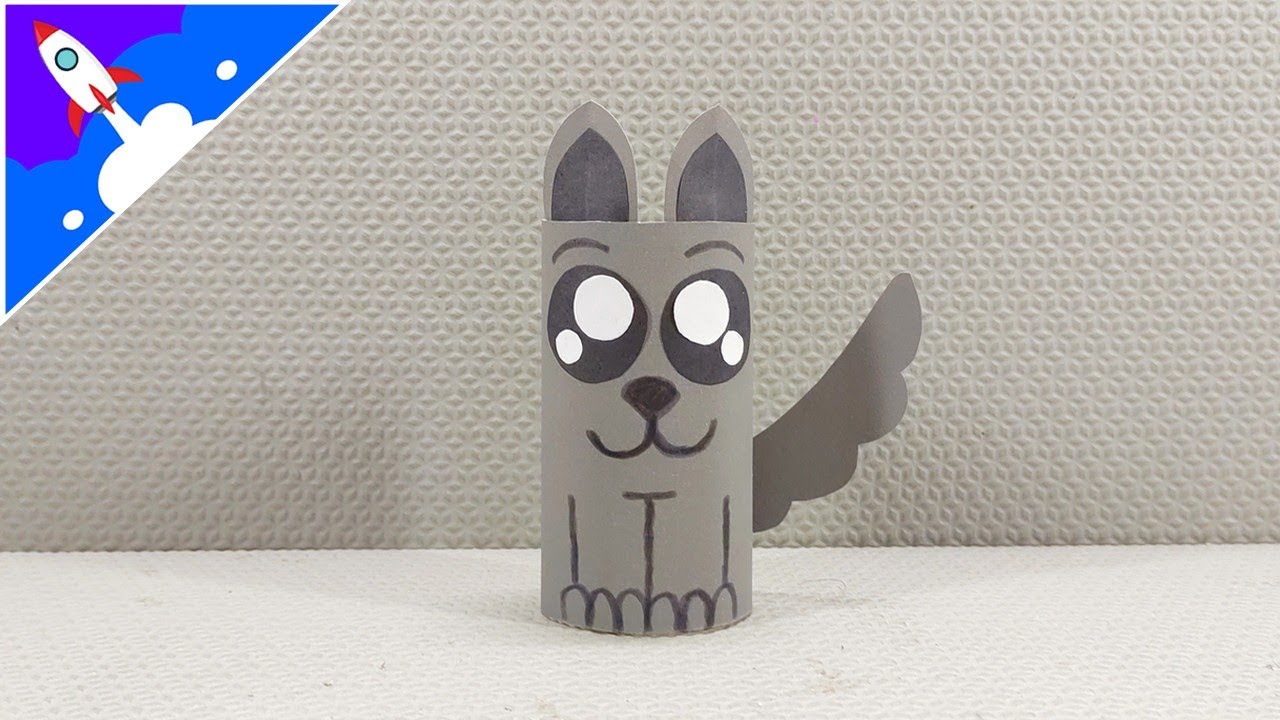 Como fazer um lobo de papel - YouTube
