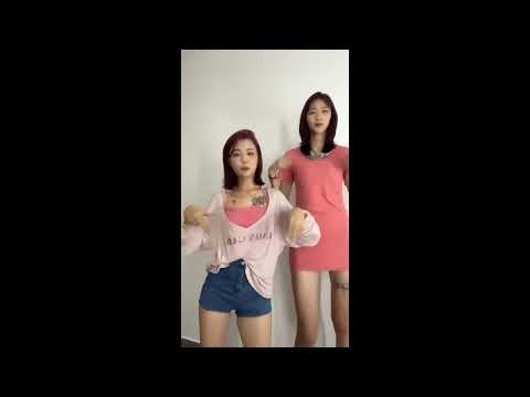190cm Asian tall girl and her best friend.
