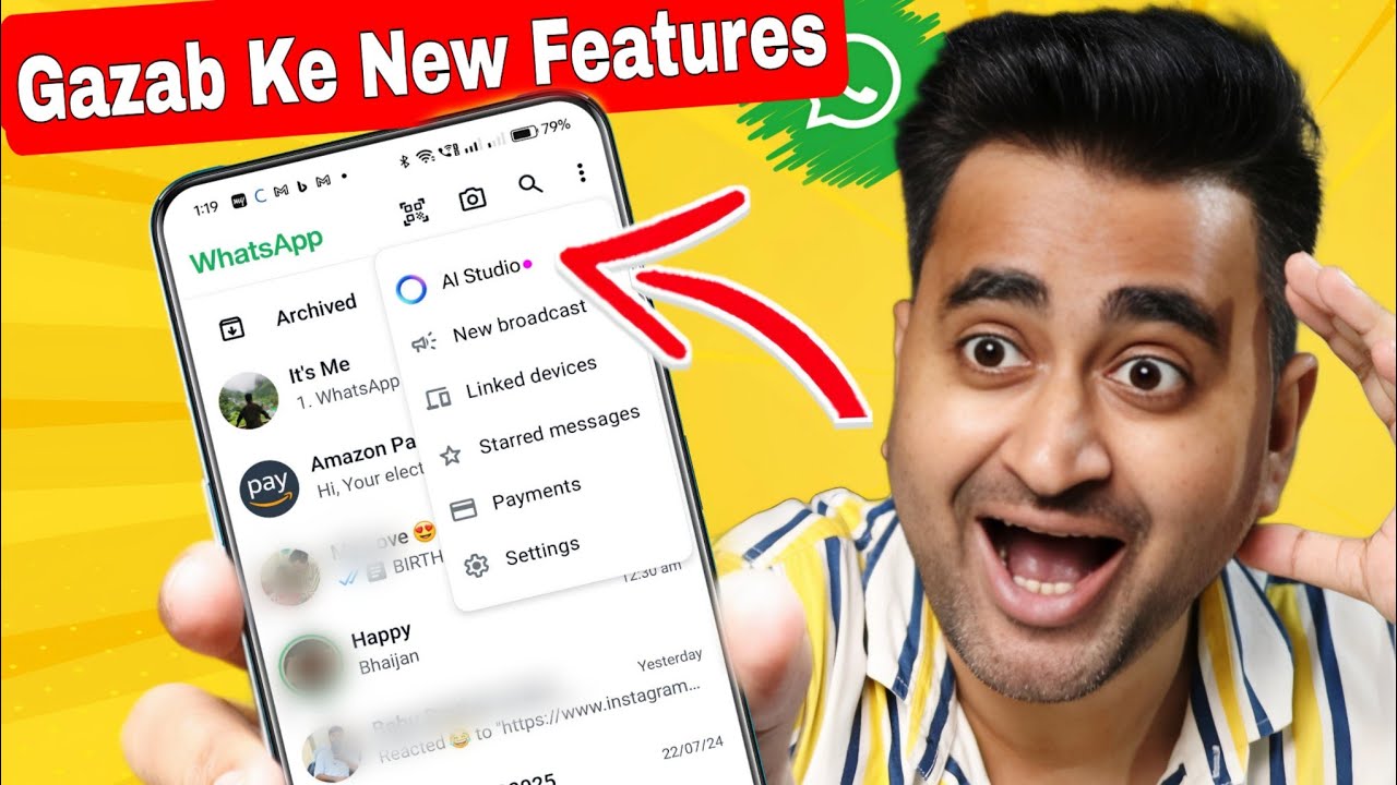12 Amazing WhatsApp New Features - AI Studio | WhatsApp New Update 2024 ...
