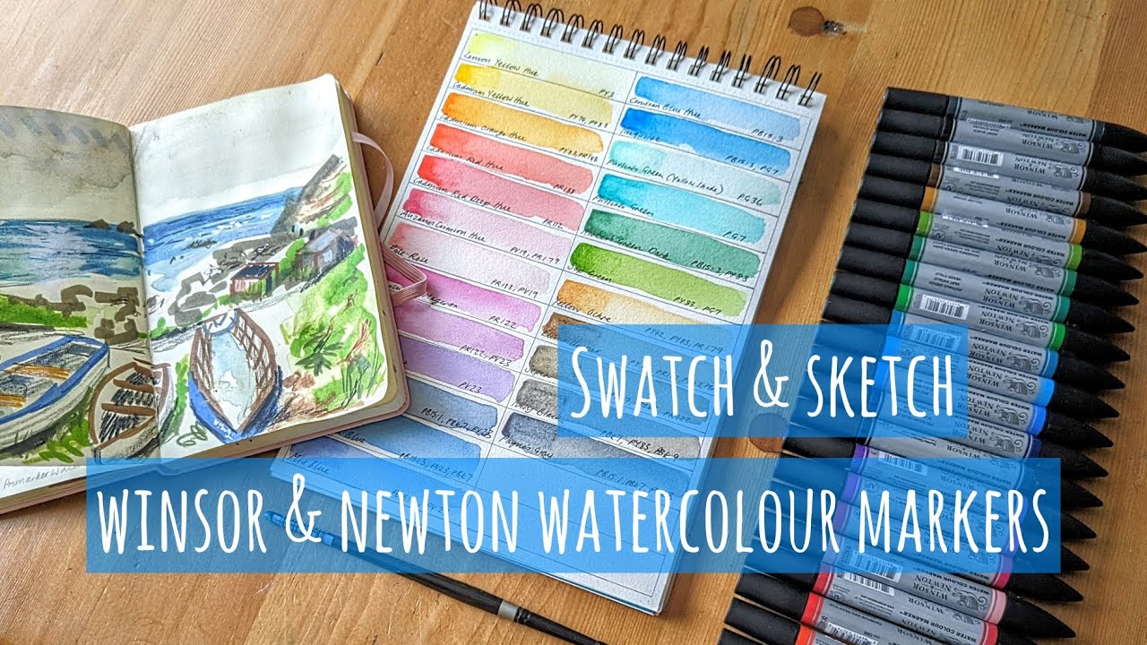 Winsor & Newton (Promarker) Watercolour Markers: Review, Swatch ...