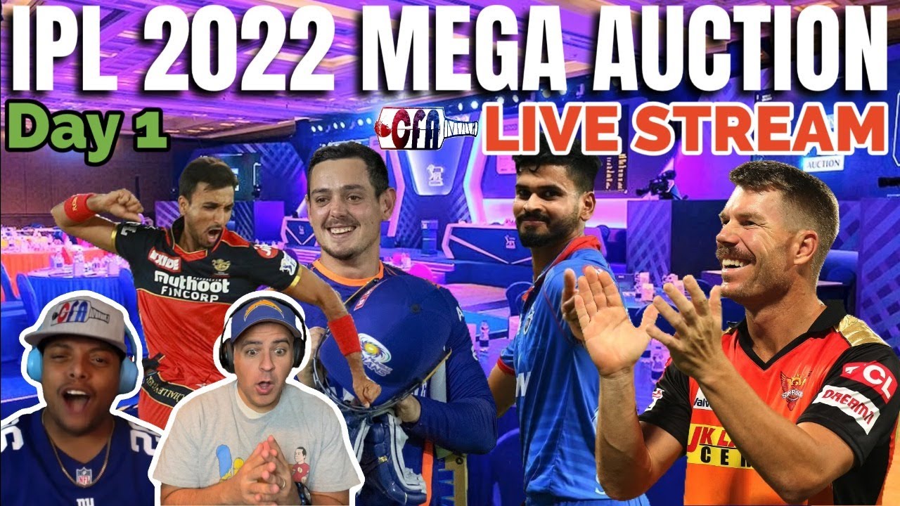 IPL 2022 Mega Auction Live Stream | Day 1 - YouTube