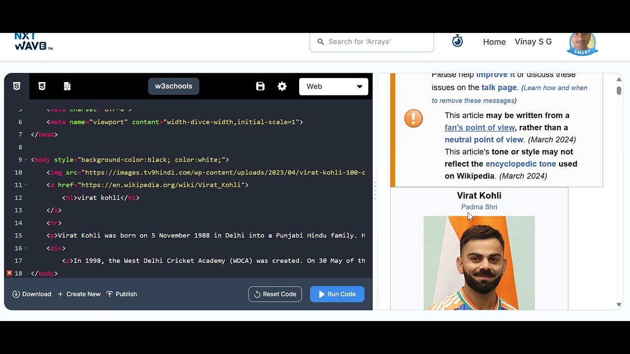 create the new web page in the using html, css ,bootstrap - YouTube