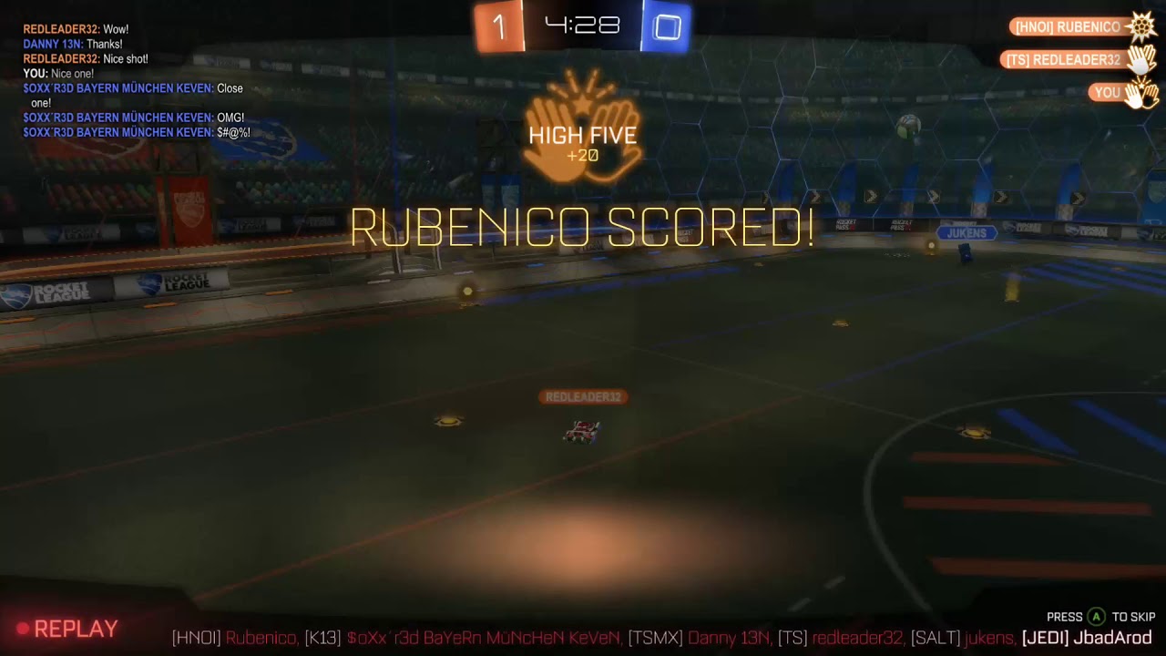 Rocket league high five no.2 - YouTube