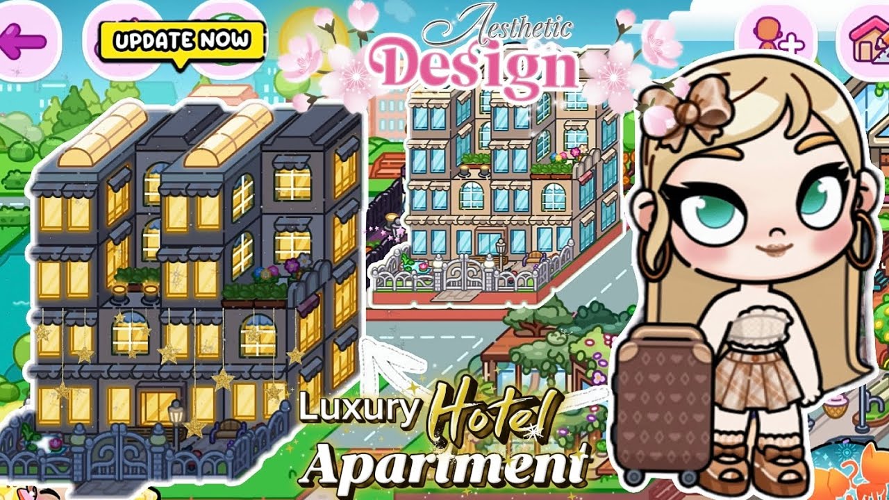 Hotel Apartment Design | AVATAR WORLD (DESIGN IDEAS) AESTHETIC - YouTube