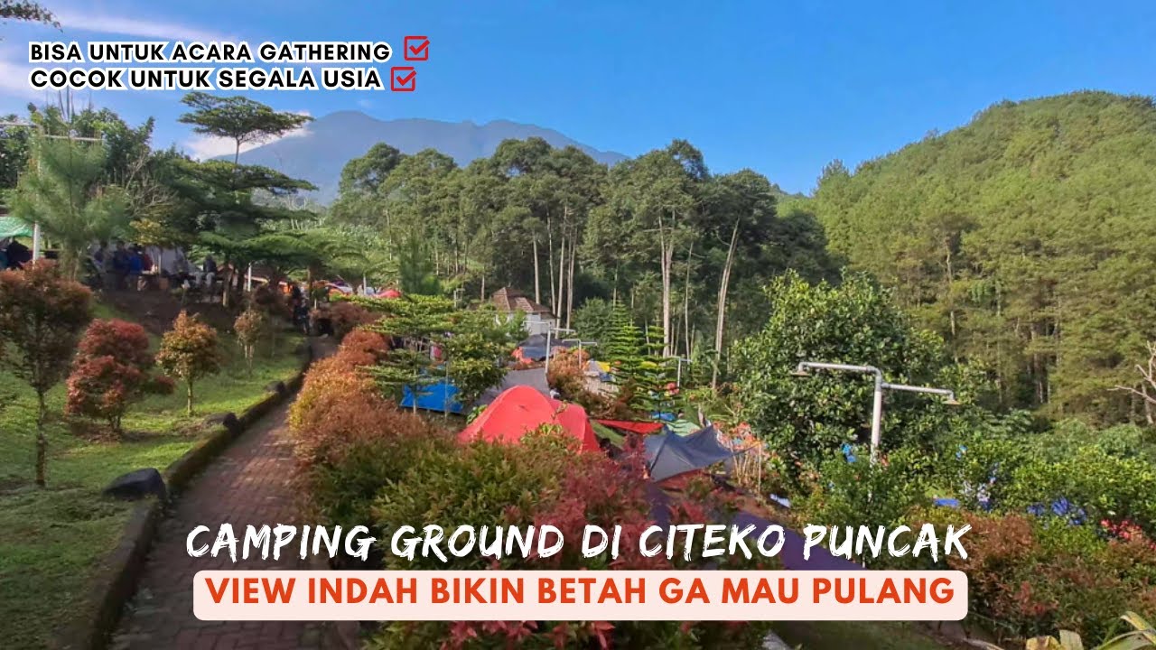 CAMPING MURAH, FASILITAS LENGKAP di Citeko Cisarua puncak bogor - YouTube
