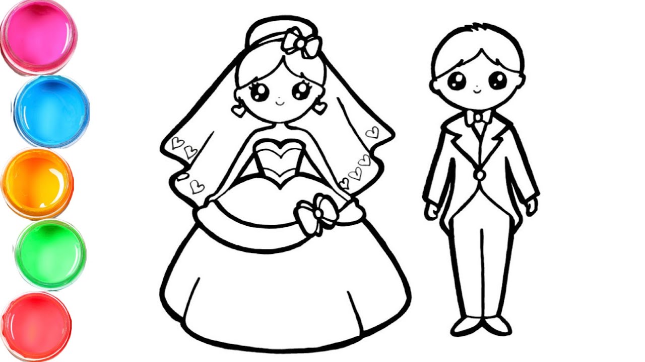 How to Draw Wedding Wedding Dresses |Learn to Draw - YouTube