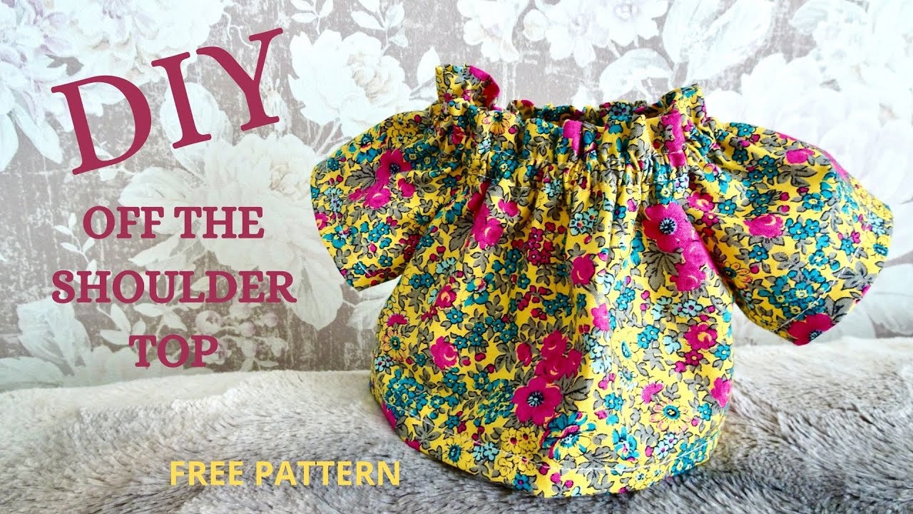 How to sew easy off the shoulder top for your 18 inch doll/FREE PATTERN ...