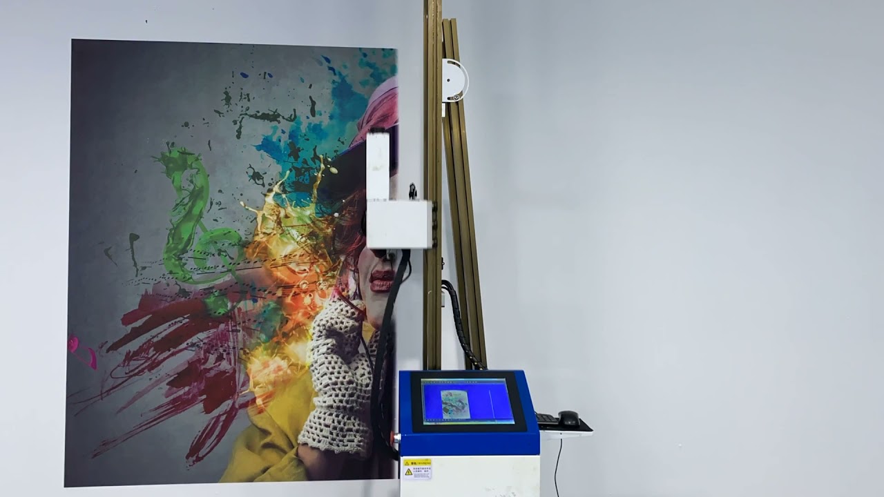 Chinese Wall Printing Tablet PC Control Art 3D Vertical Direct To Wall ...