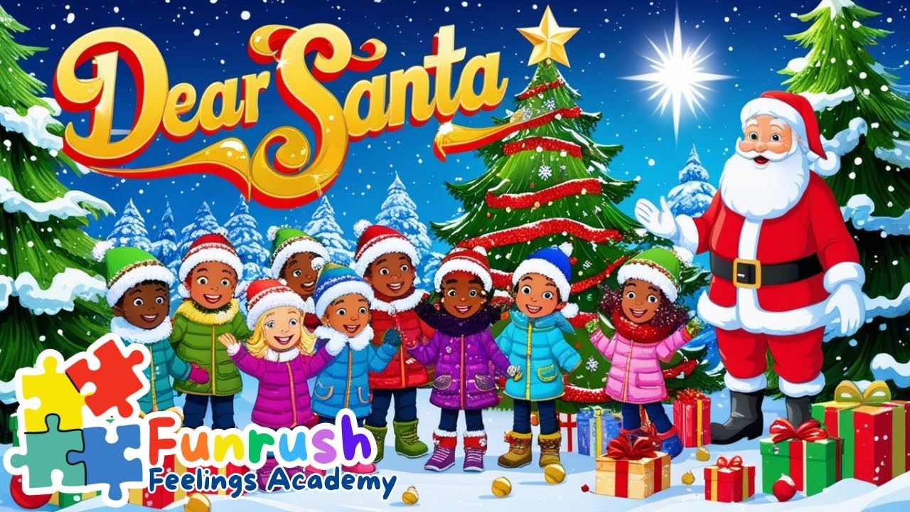 Dear Santa Song! 🎶🎅🎄| Christmas & New Year Songs | Funrush Nursery ...