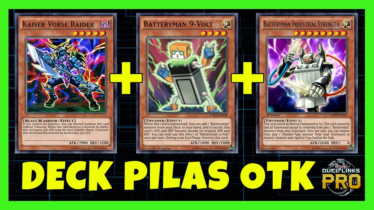 Deck de Hombres Pilas - Battery Man OTK el poder de la Unidad Yugioh ...