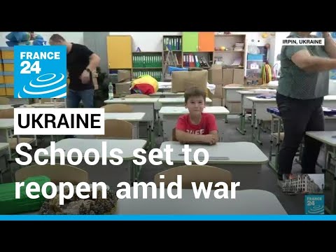 Ukrainian schools set to reopen with new bomb shelters • FRANCE 24 English