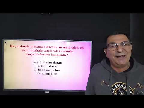 İLK YARDIM İÇİN ÇÖZÜMLÜ DENEME SORULARI 2