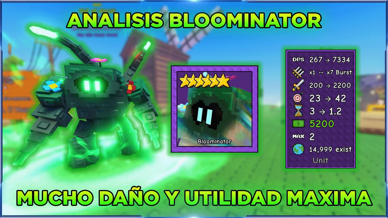 ¿LA UNIDAD MAS UTIL DEL JUEGO? ANALISIS BLOOMINATOR EN GARDEN TOWER ...