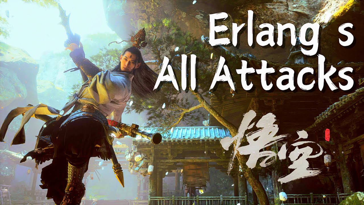 All Erlang's Offensive Movesets Showcase- Black Myth: Wukong - YouTube