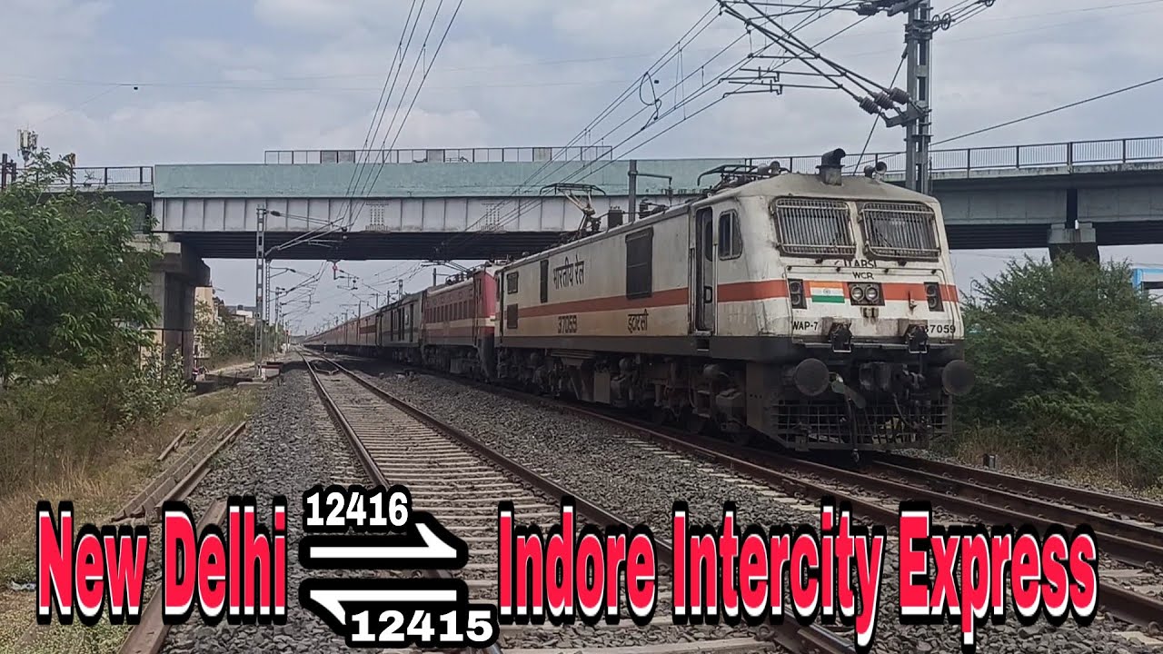 New Delhi Indore Intercity Express arrives at Rajendra Nagar station ...