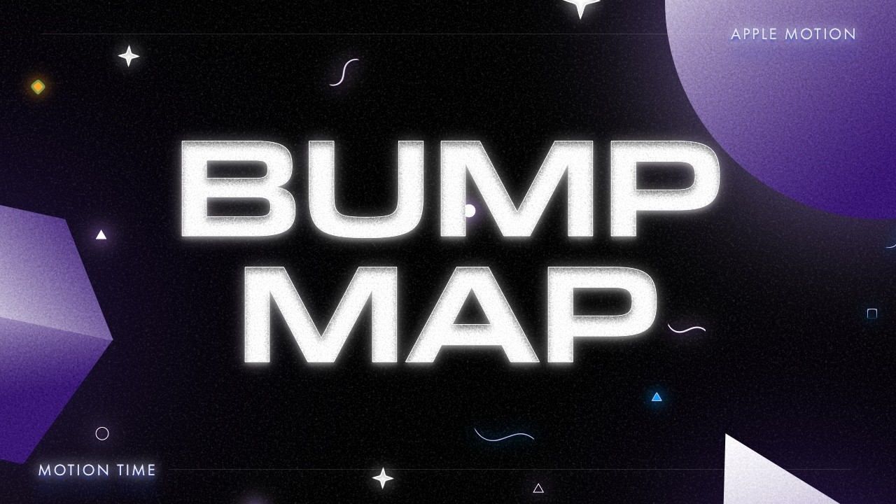 Bump Map Effect in Apple Motion - YouTube