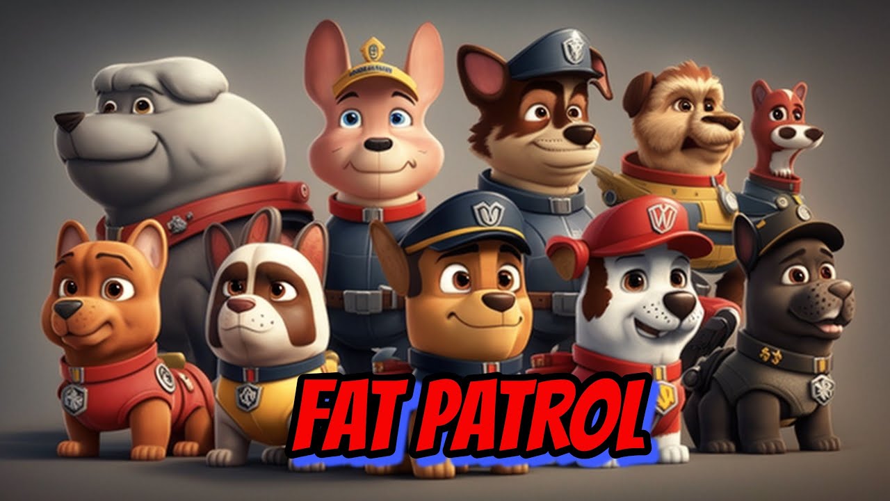 PAW PATROL characters if they were FAT! | FAT PUPPIES! | Paw patrol ...