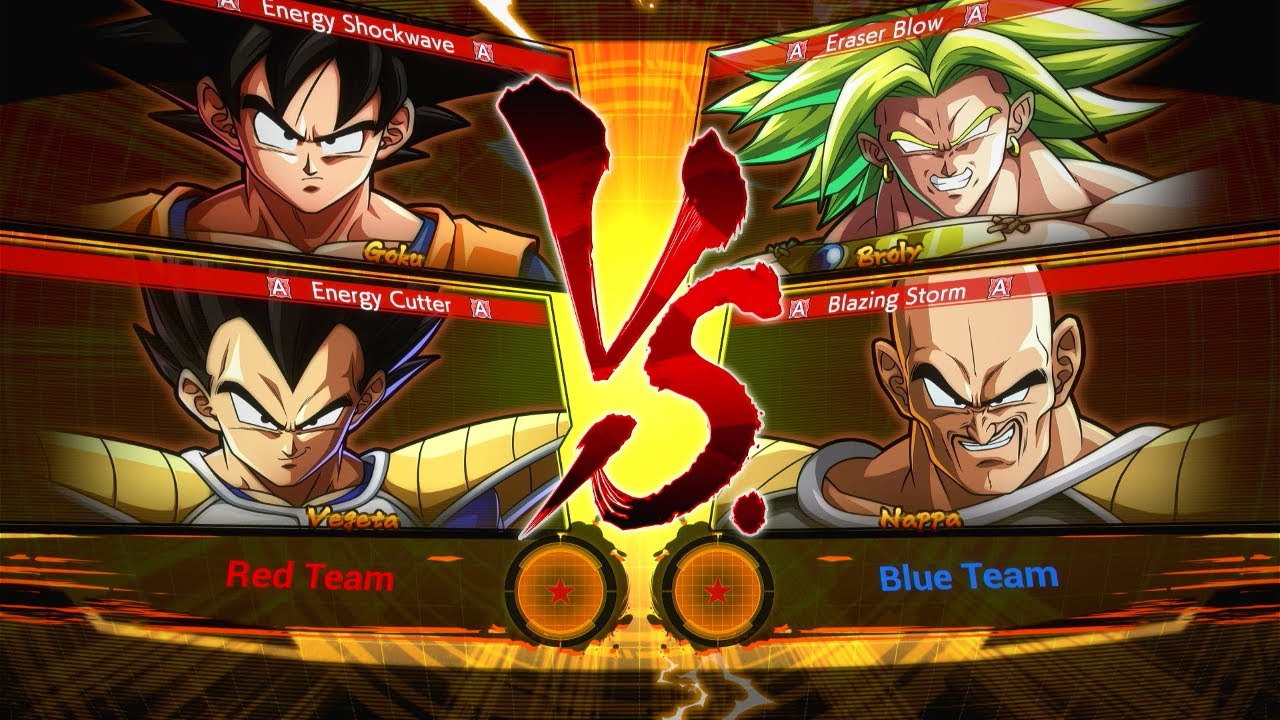 DB FighterZ (1080p 60fps) - Goku (Base Form) and Vegeta (Base Form) vs ...