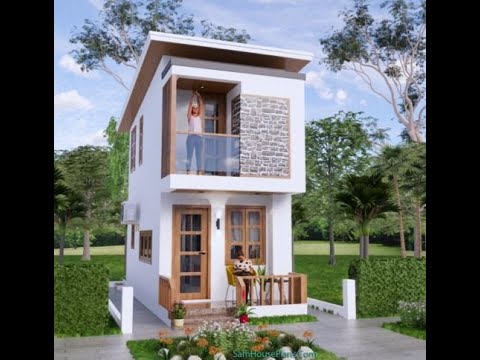Idei de case pentru terenuri înguste - YouTube