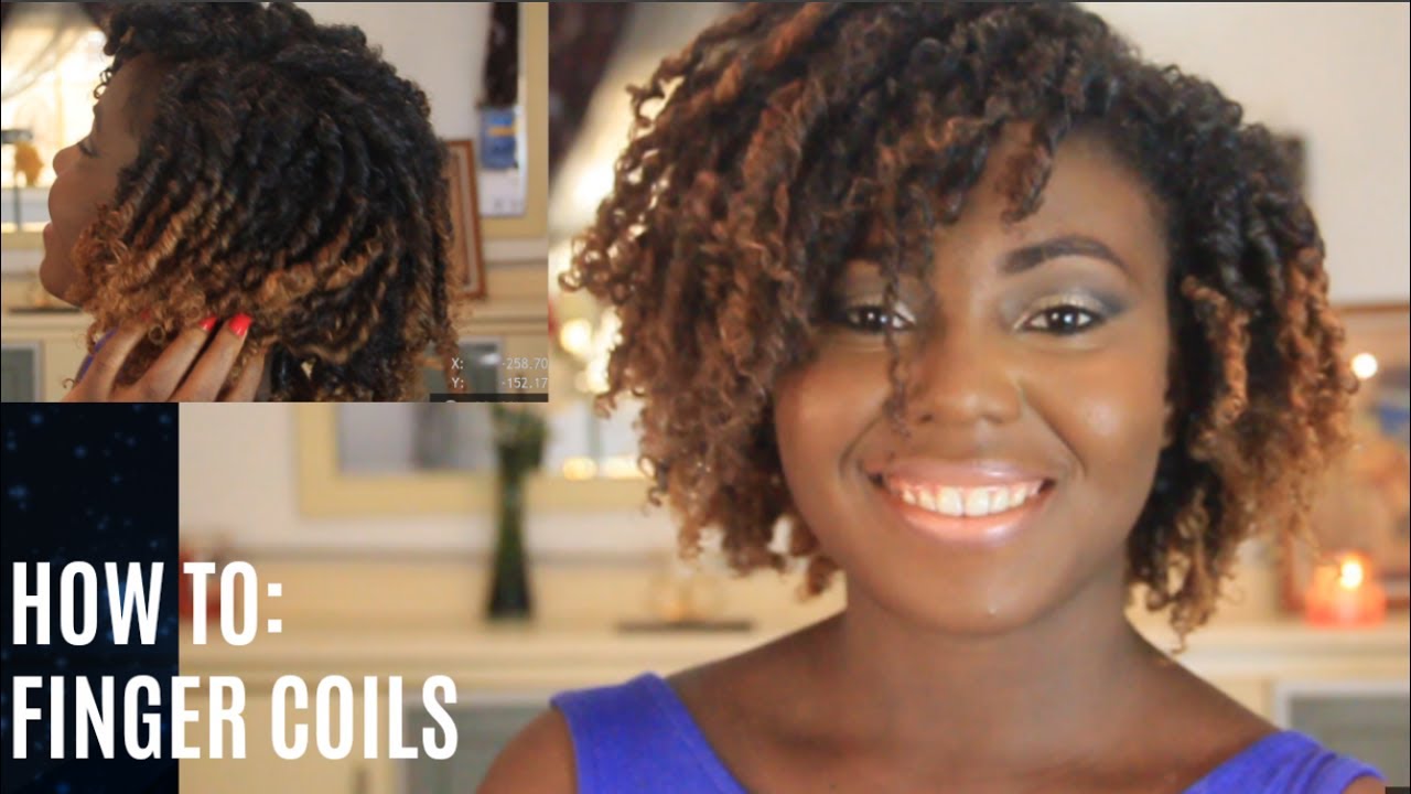 HOW TO: Easy Defined Finger coils | Natural Hair - YouTube