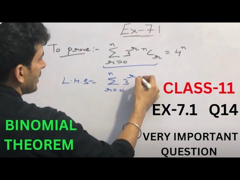 CLASS 11th | MATHS | CH-7 | BINOMIAL THEOREM | EX-7.1 [Q.14 ]#mathsclass11chapte 7 - YouTube
