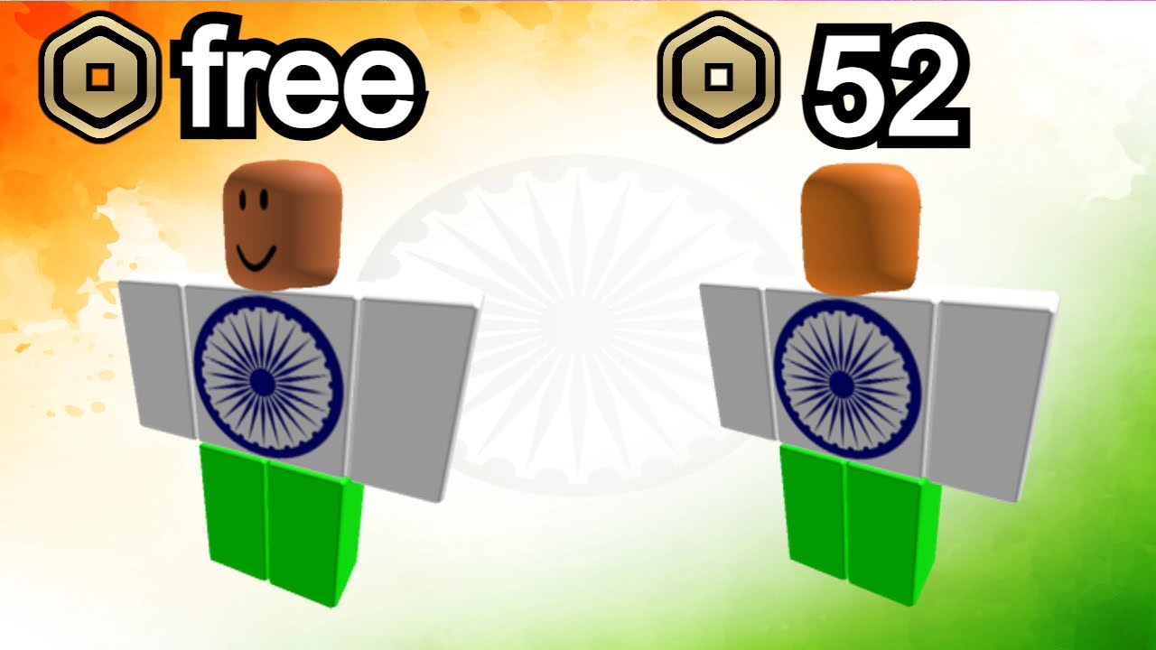 How to make Indian flag avatar on roblox - YouTube