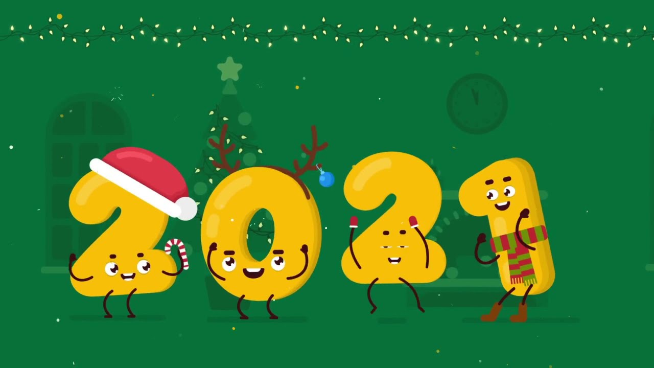 Happy New Year Number Fun 2021 - YouTube