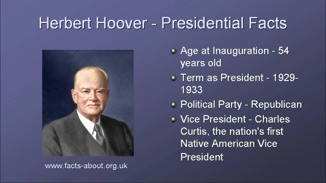President Herbert Hoover Biography - YouTube