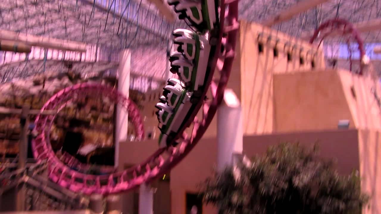 Indoor Roller Coaster @ Circus Circus in Las Vegas - YouTube