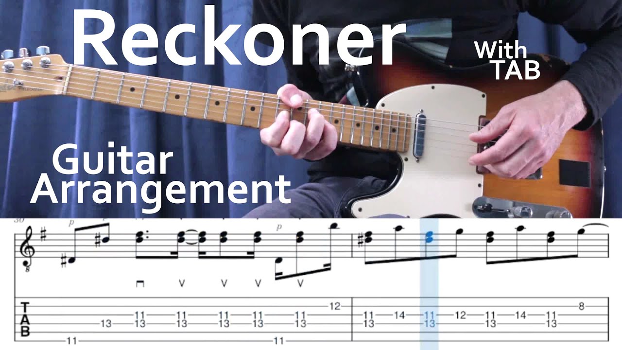 Radiohead (Reckoner | Play-Along Tab | Fingerstyle) - YouTube