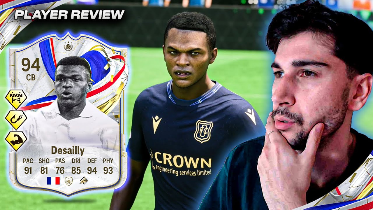 ¿COMO DE BUENA ES SU CARTA? REVIEW DESAILLY EA FC 24 - YouTube