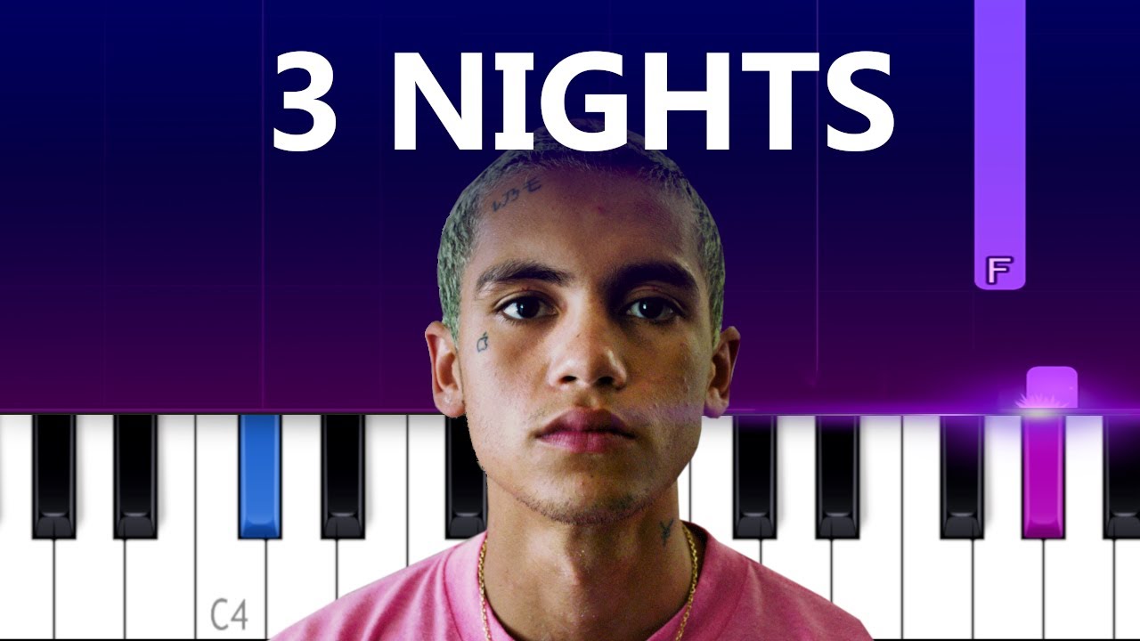 Dominic Fike - 3 Nights (Piano Tutorial) - YouTube