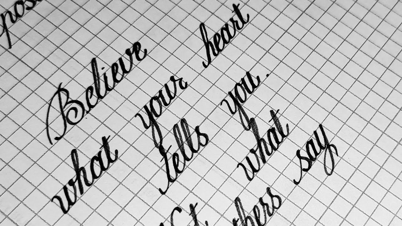 Beautiful handwriting with beautiful quote _5 - YouTube