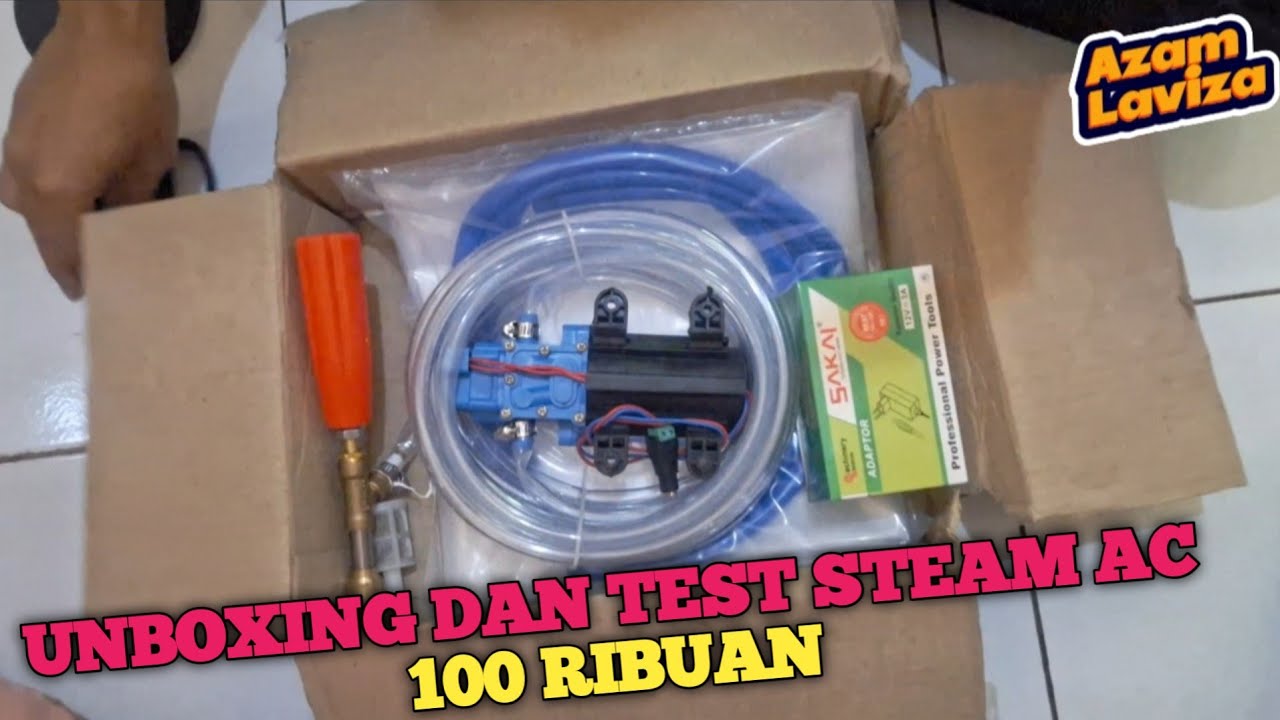 Unboxing dan Test alat steam ac 100 ribuan - YouTube