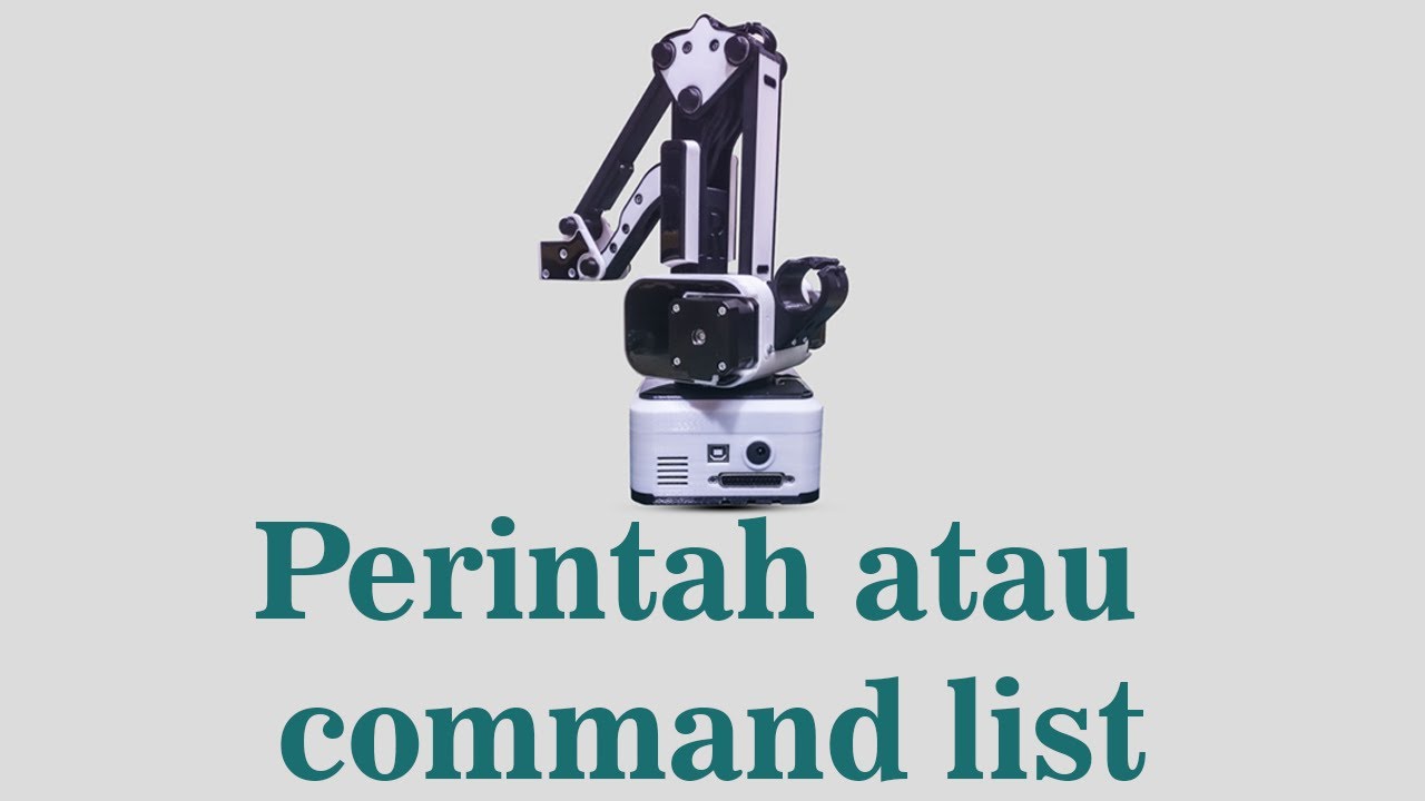 Perintah atau command list robot arm RNV3 - YouTube